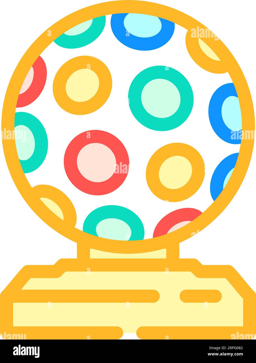 disco ball retro music color icon vector illustration Stock Vector ...