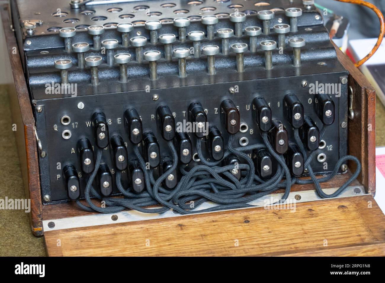 Enigma, the German cipher machine created for sending messages during ...