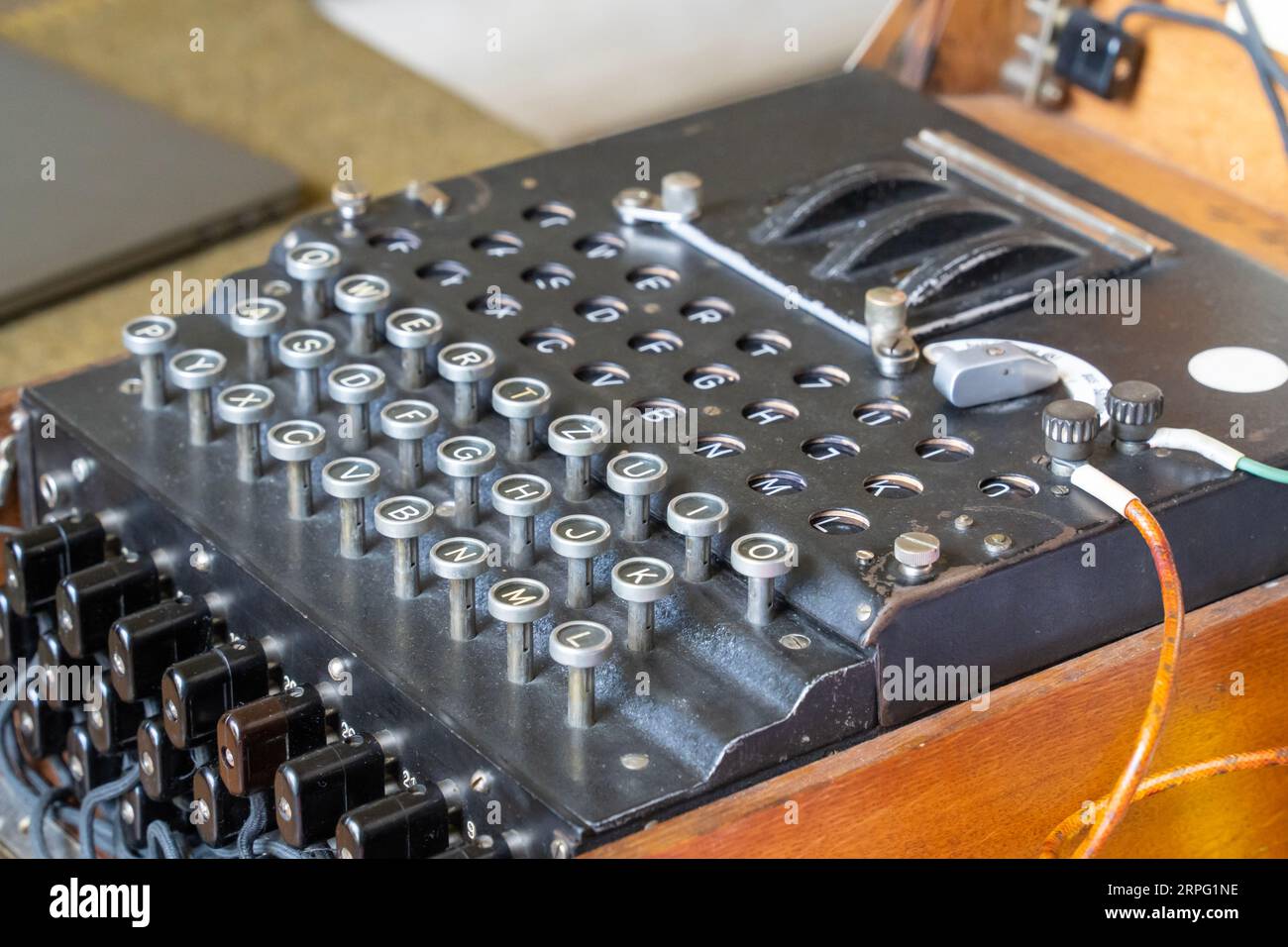 Enigma, the German cipher machine created for sending messages during ...