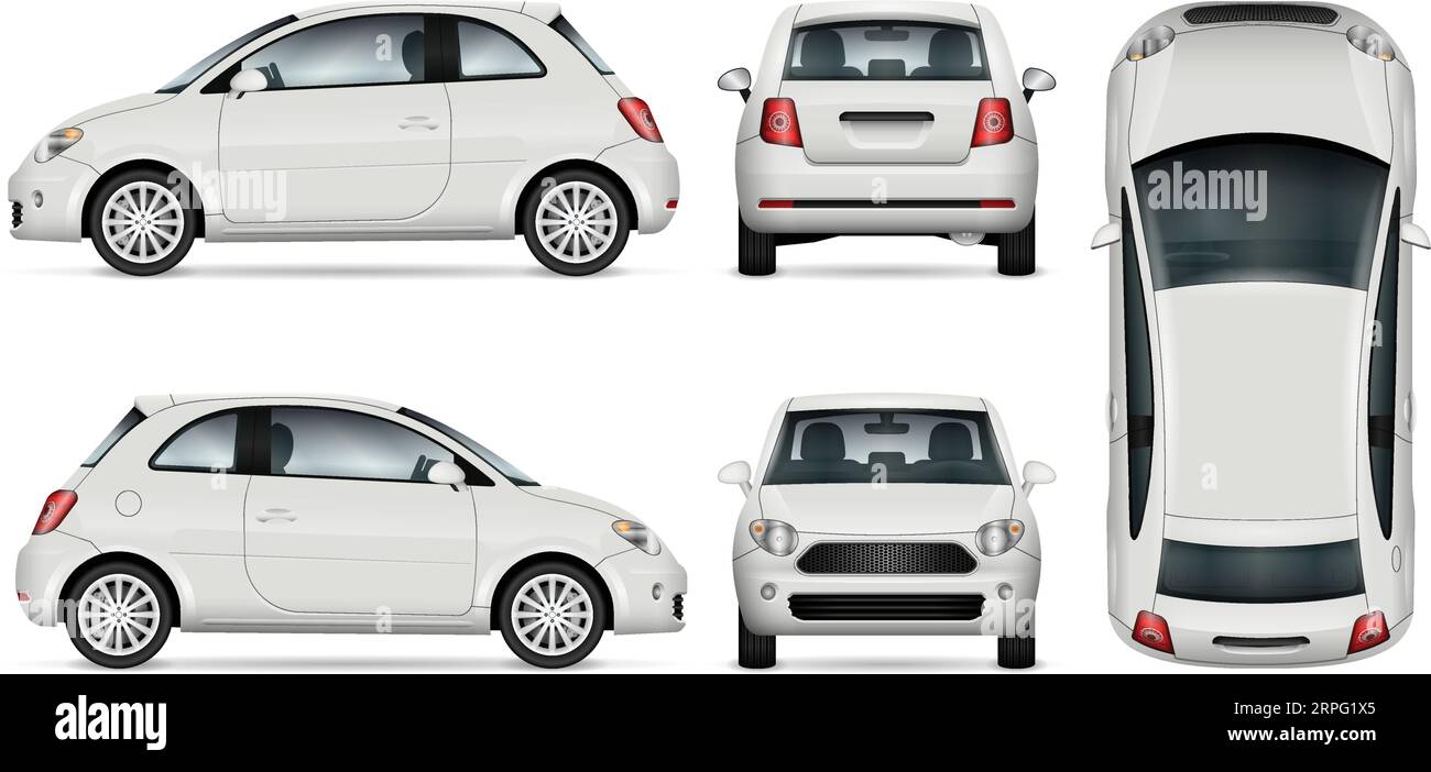 Silver microcar Stock Vector Images - Alamy