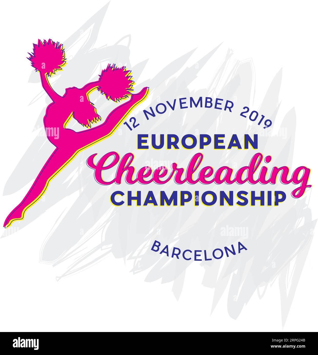 Cheerleading competition Stock Vector Images - Alamy