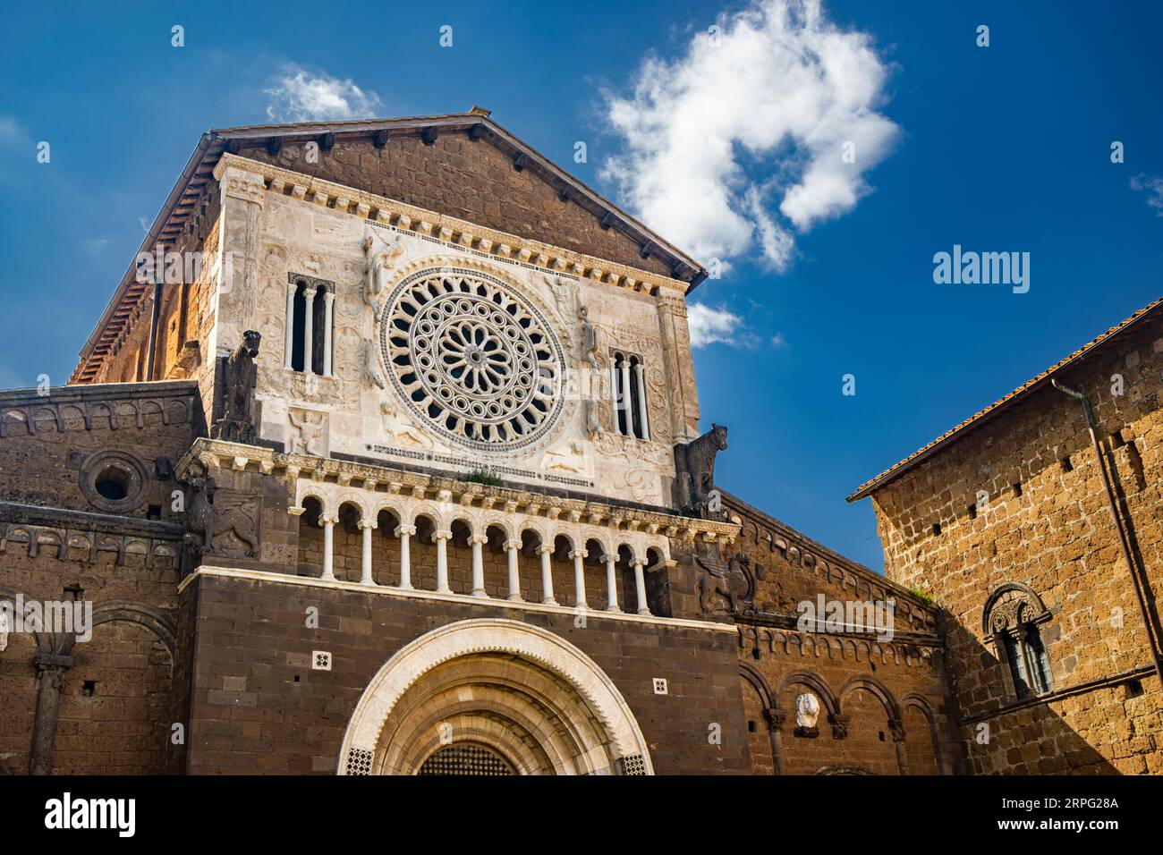 Tuscania, Viterbo, Lazio. A glimpse of the ancient medieval village of ...