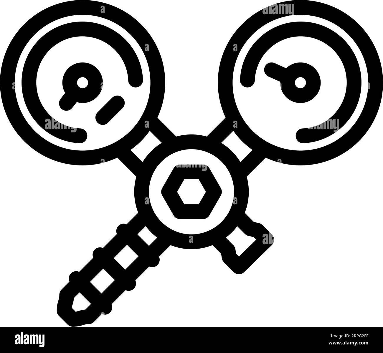 regulator gas service line icon vector illustration Stock Vector Image ...