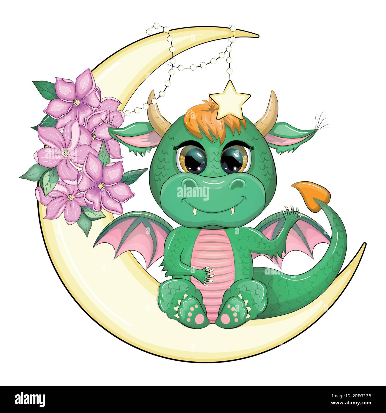 Cute Cartoon Chinese Dragon