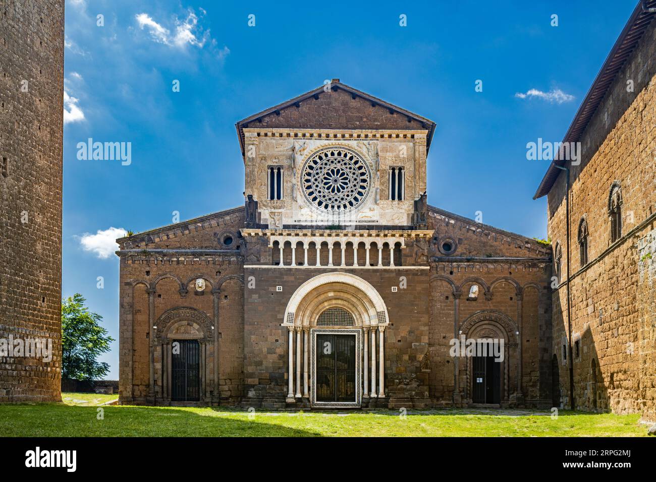Tuscania, Viterbo, Lazio. A glimpse of the ancient medieval village of ...