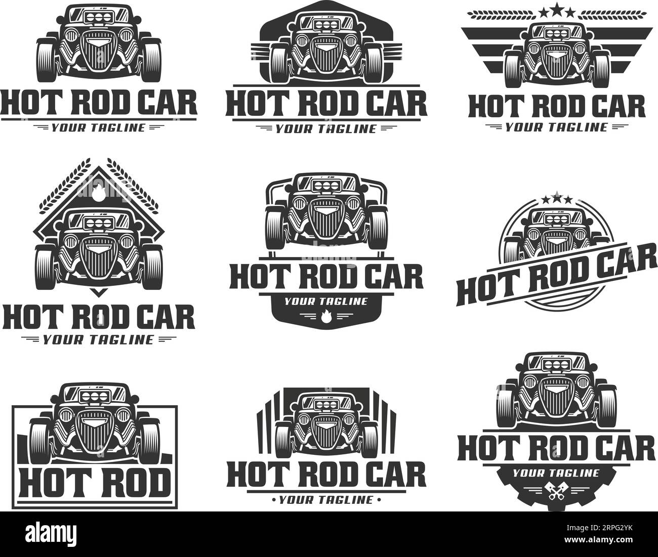 Car dealership logo Black and White Stock Photos & Images - Alamy