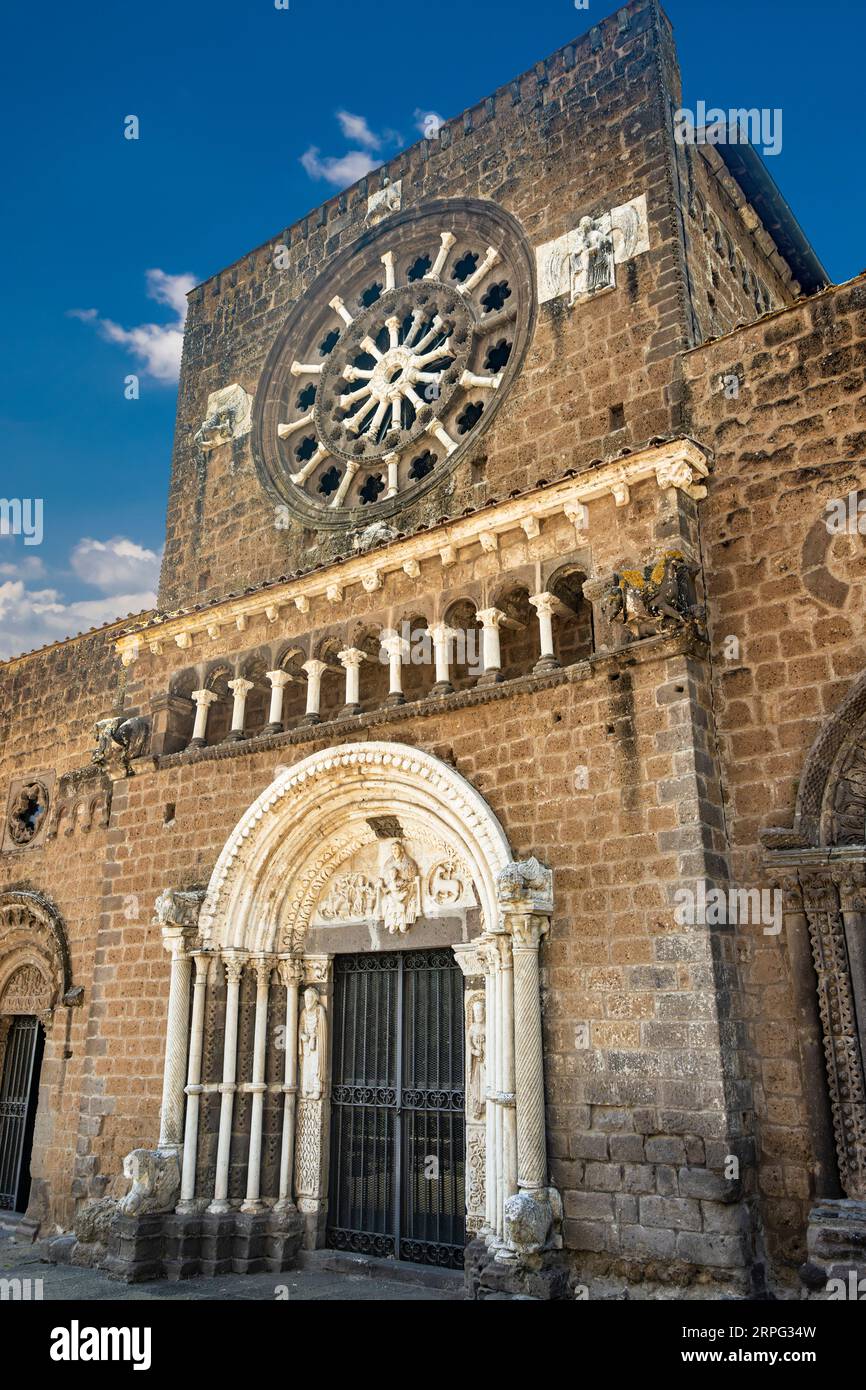 Tuscania, Viterbo, Lazio. A glimpse of the ancient medieval village of ...