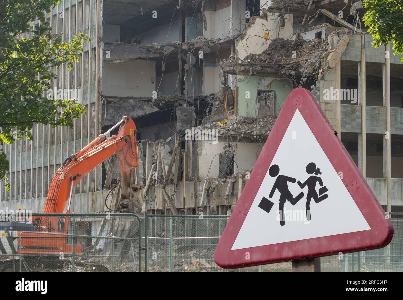 Composite concept image depicting problems with unsafe, weak, crumbling ...