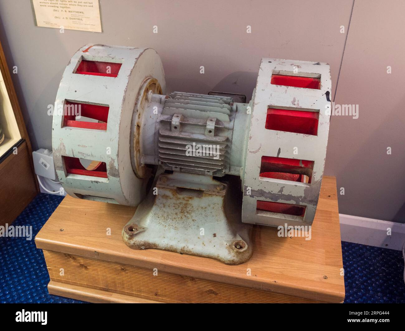 A World War II air raid siren on display in the Newhaven Museum ...
