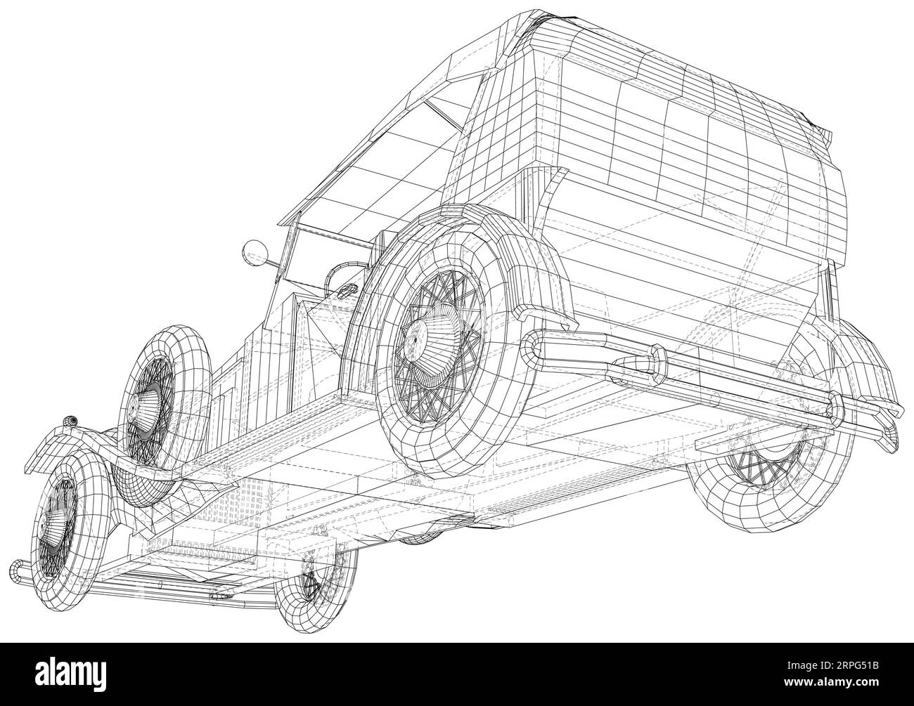 Vintage wire wheels Stock Vector Images - Alamy