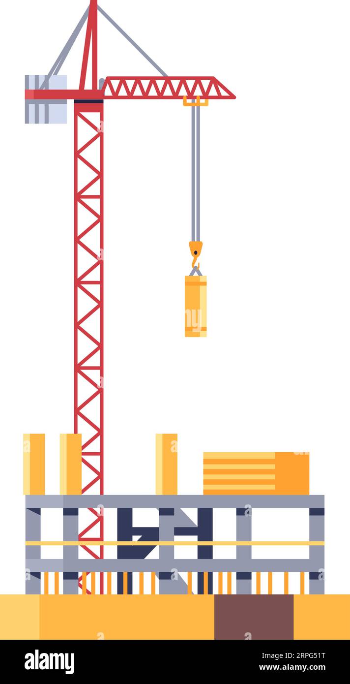 Construction process. Urban multi story residential house building ...