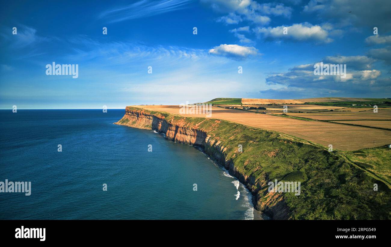 Scenic aerial photo of the nature in UK during the summer Stock Photo ...