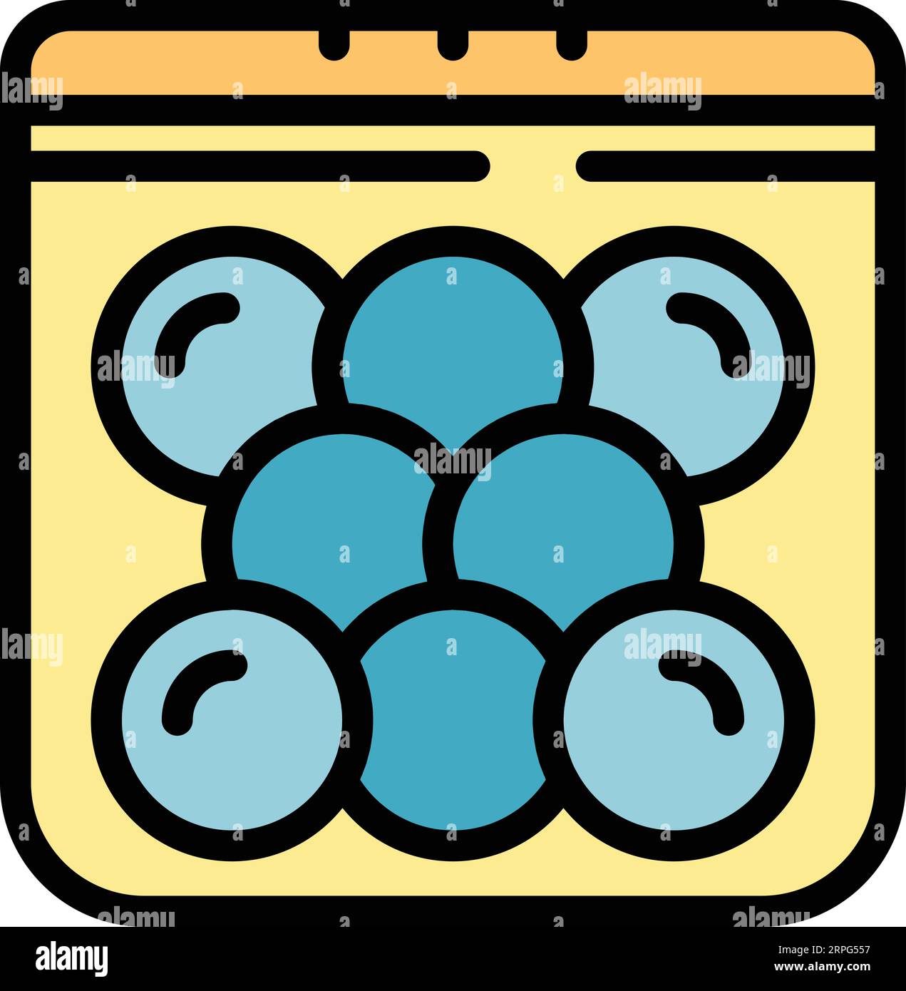 Paintball balls pack icon outline vector. Ball paint. Mask game color ...