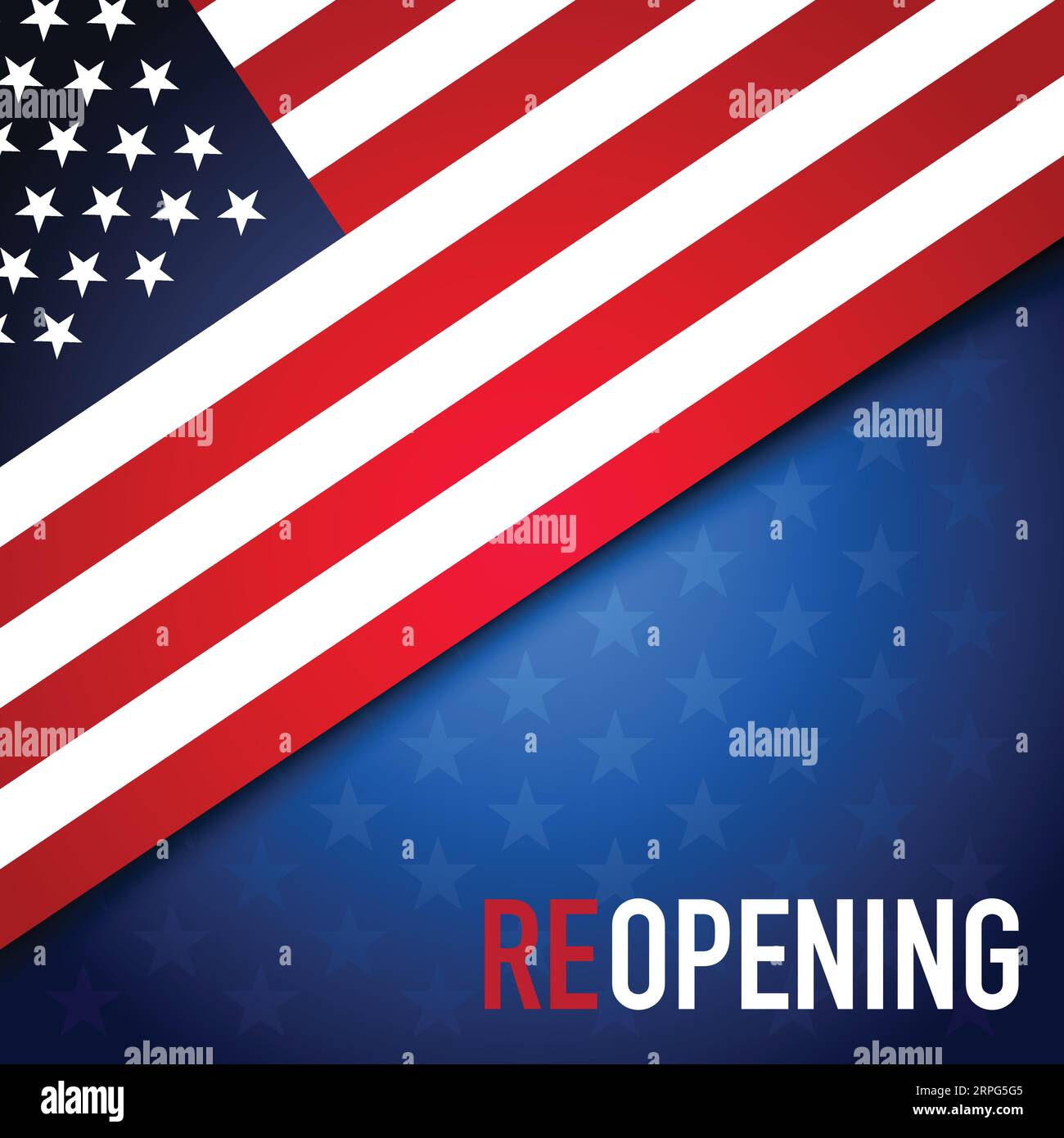 Concepts reopening america after quarantine Vector Image Stock Vector ...