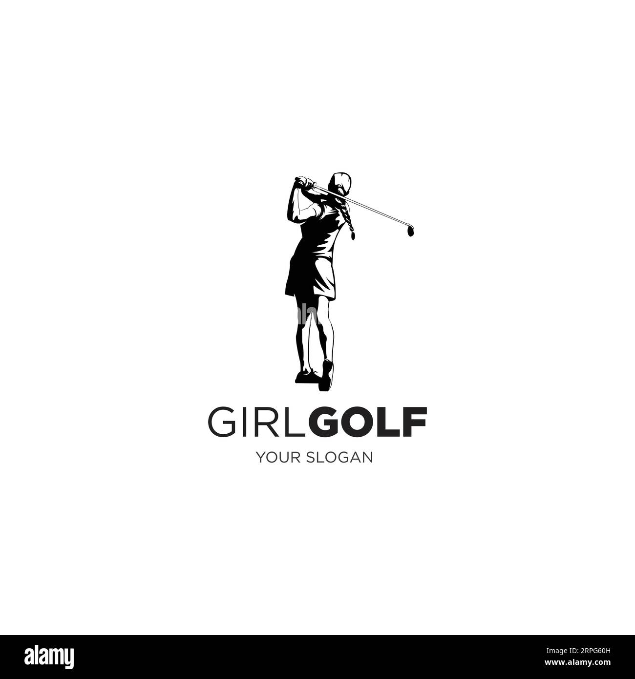 Golfer girl Cut Out Stock Images & Pictures - Alamy