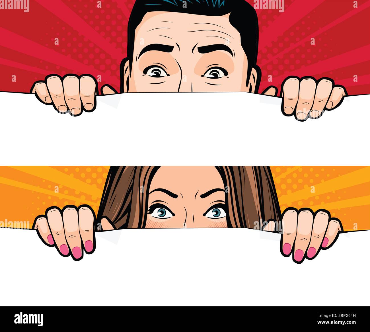 Observing woman Stock Vector Images - Alamy