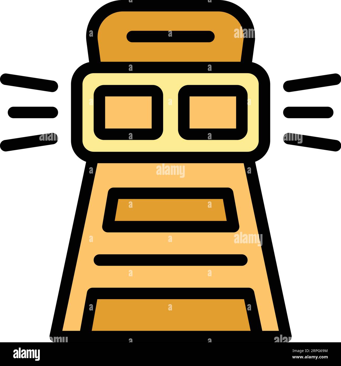 Coast guard tower icon outline vector. Sea rescue. Water transport ...