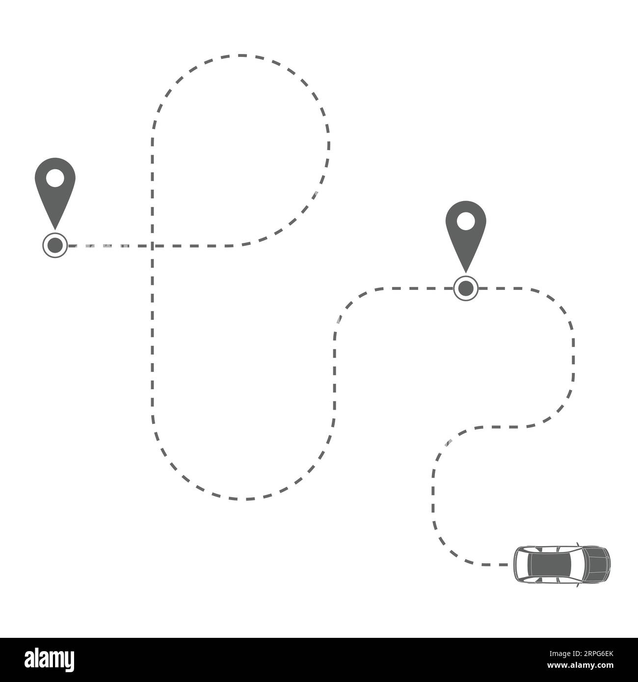 The route of the race Cut Out Stock Images & Pictures - Alamy