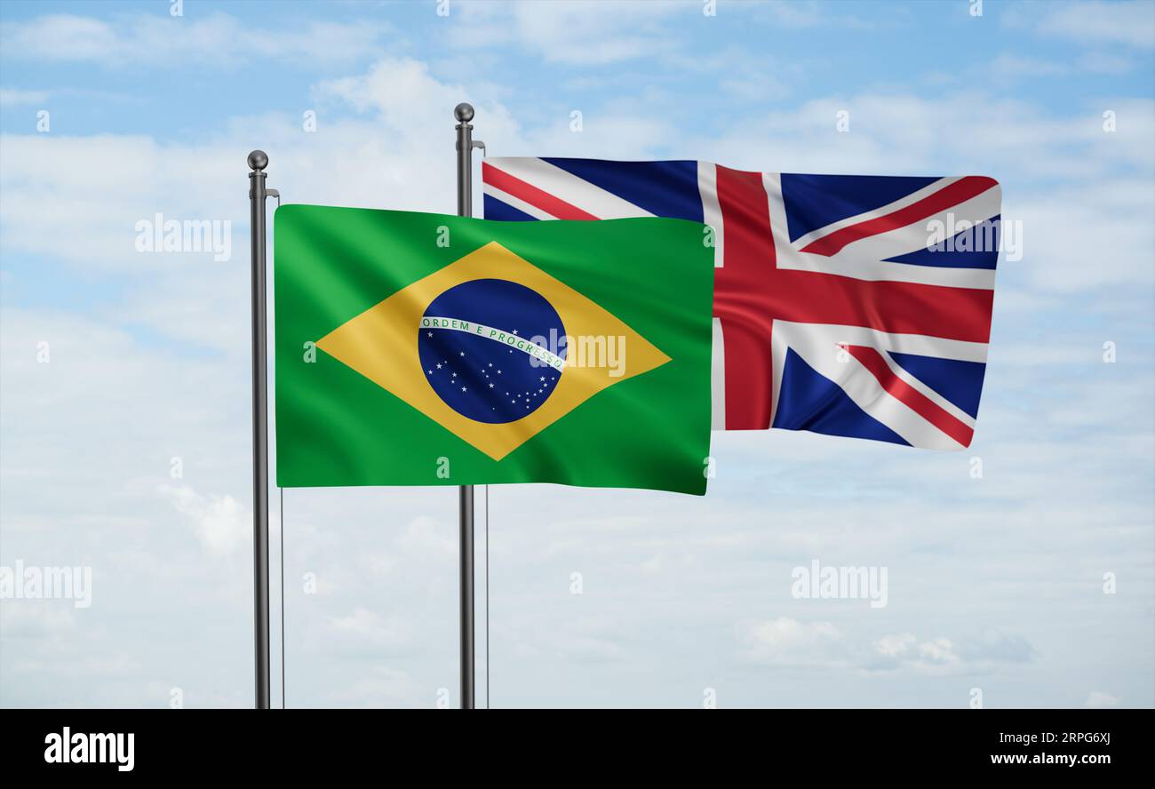 Brazil united kingdom flag hi-res stock photography and images - Alamy