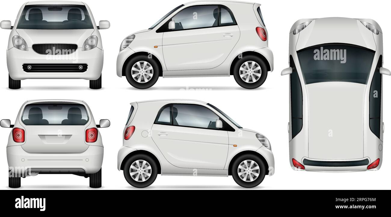 Silver microcar Stock Vector Images - Alamy