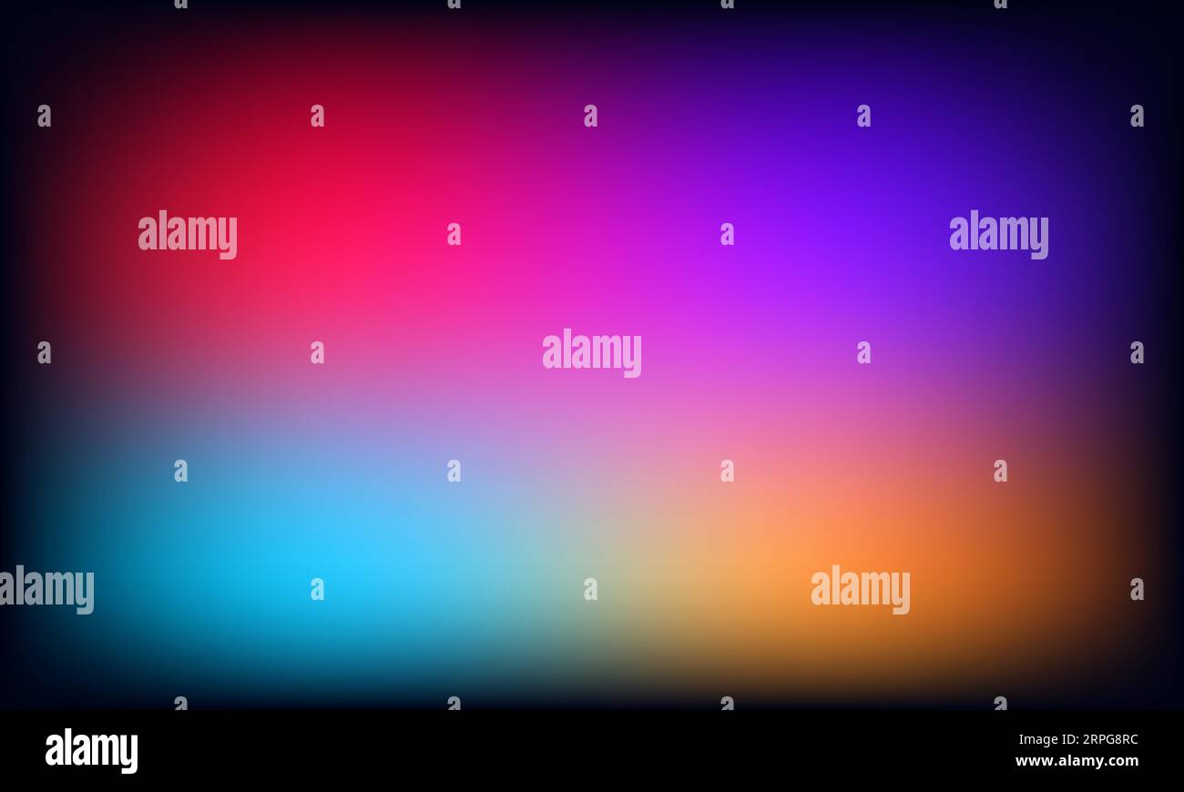 blurred colorful gradient background design with dark effect Stock ...
