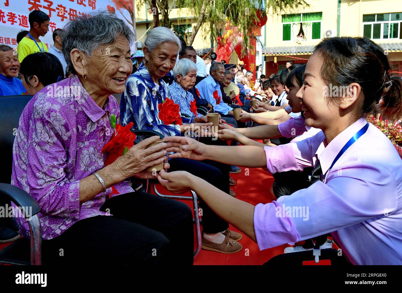 Respect for the elderly series hi-res stock photography and images - Alamy