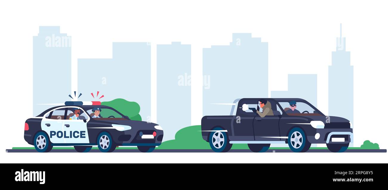 Patrol the streets Stock Vector Images - Alamy