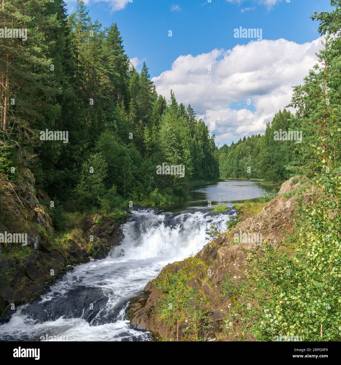 Small mountain waterfall clear water hi-res stock photography and ...