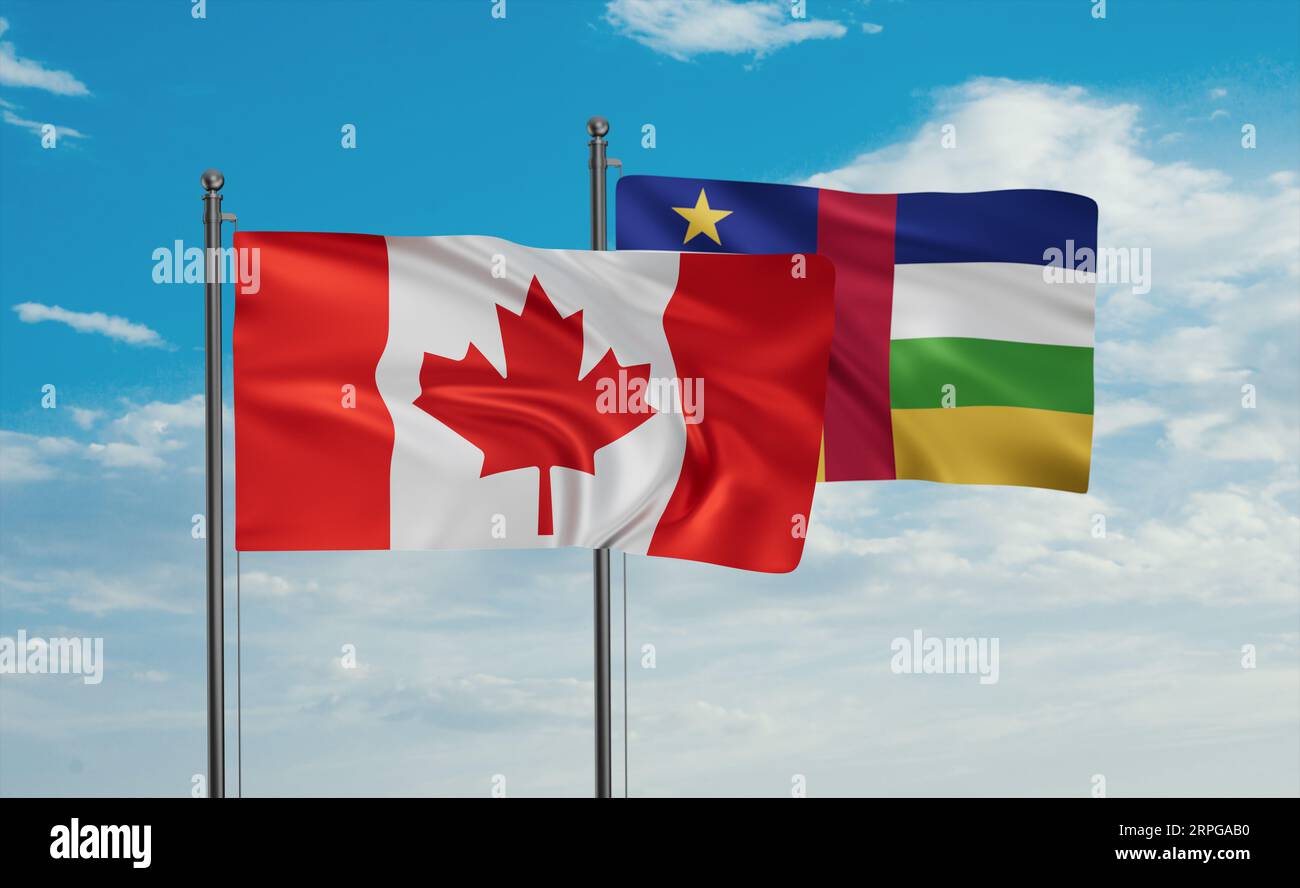 Canada central african republic flag hi-res stock photography and ...