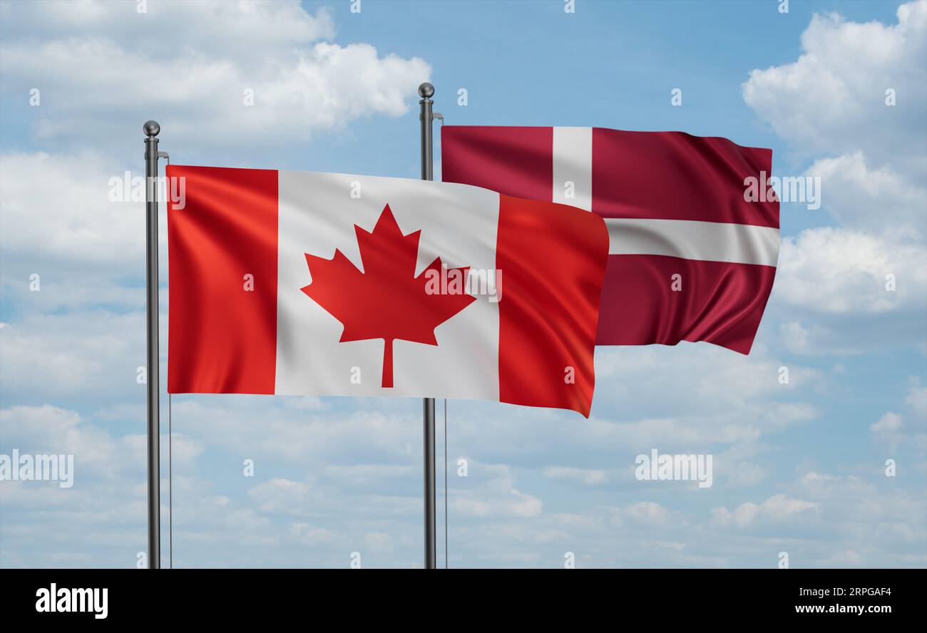 Canada denmark flag hi-res stock photography and images - Alamy