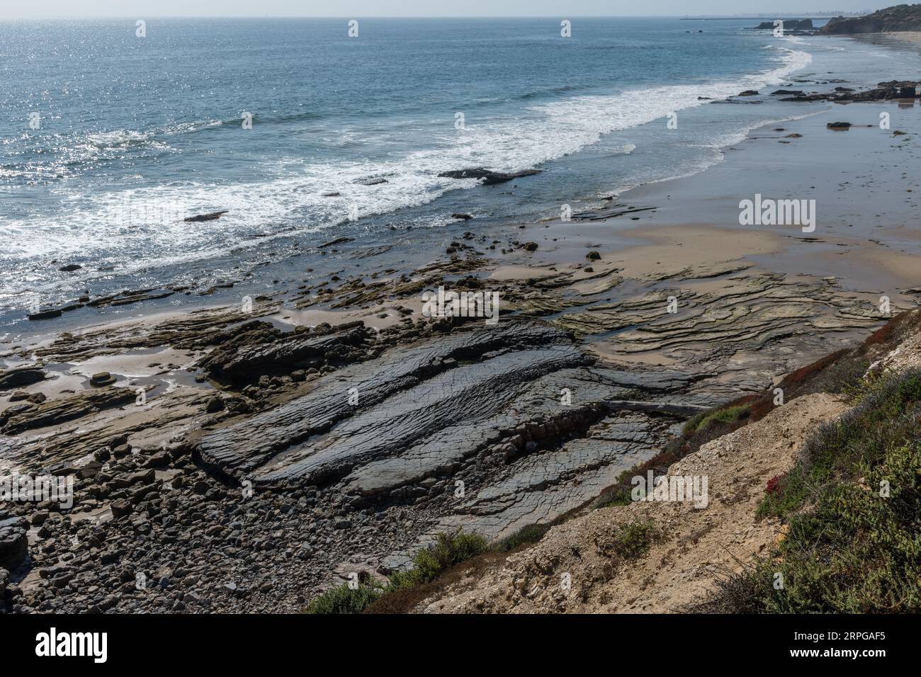 Scenic Pelican Point vista at the Crystal Cove Beach, Newport Coast ...