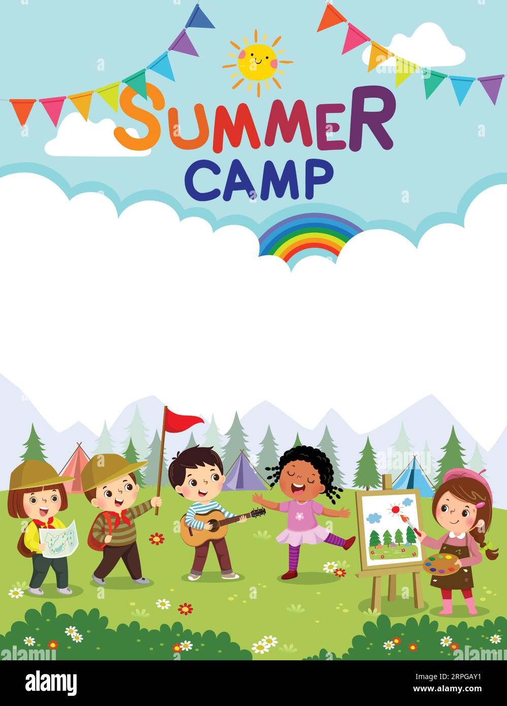 Outdoors activities for kids Stock Vector Images - Alamy