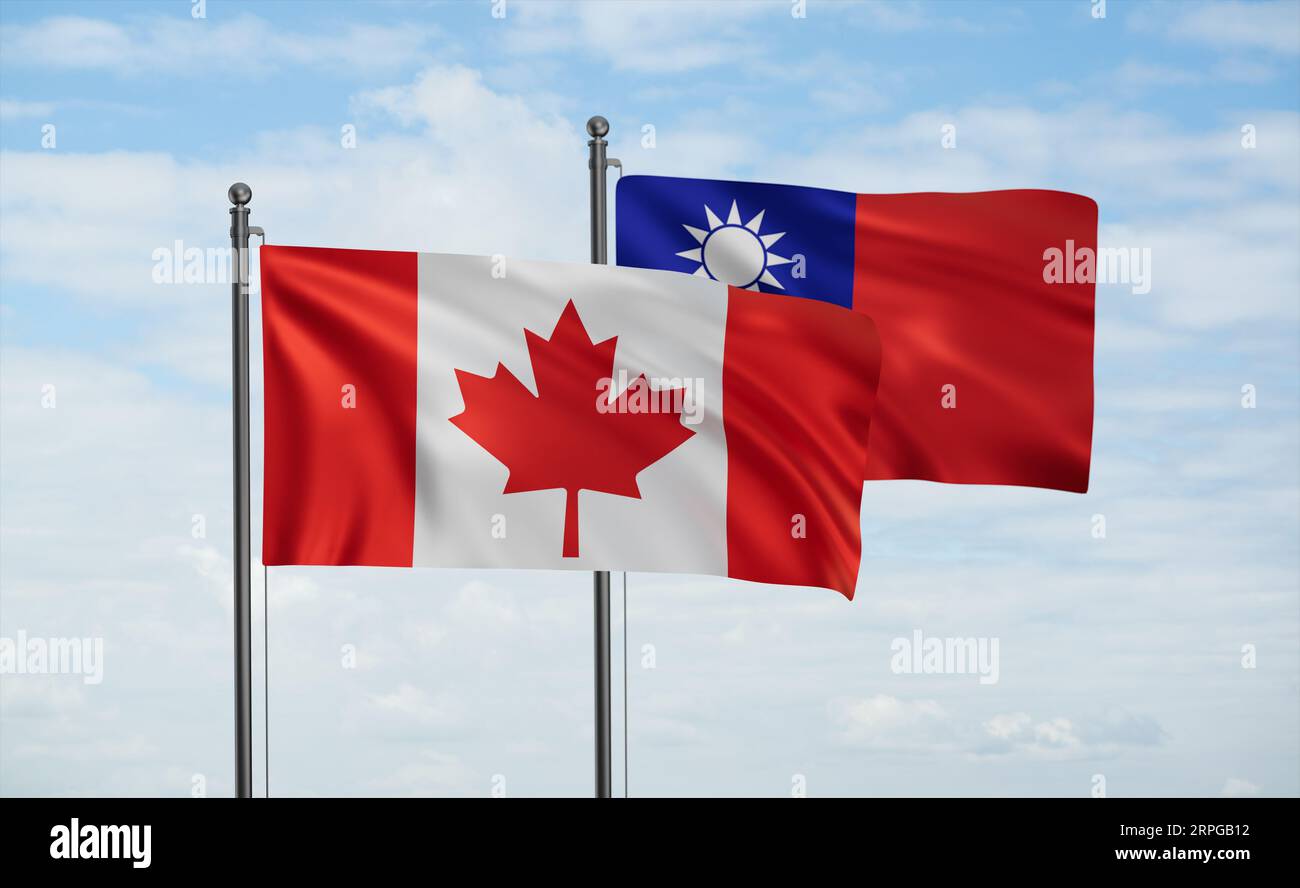 Canada taiwan flag hi-res stock photography and images - Alamy