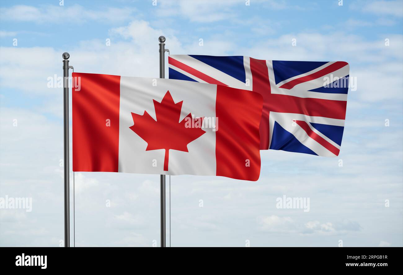 Canada united kingdom flag hi-res stock photography and images - Alamy