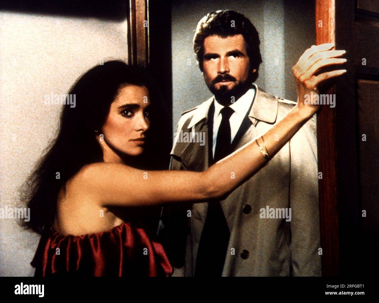 HOTEL TV Series JAMES BROLIN Connie Sellecca Stock Photo - Alamy