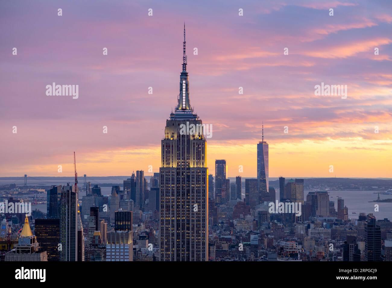 191011 -- NEW YORK, Oct. 11, 2019 -- Photo taken from Top of the Rock ...
