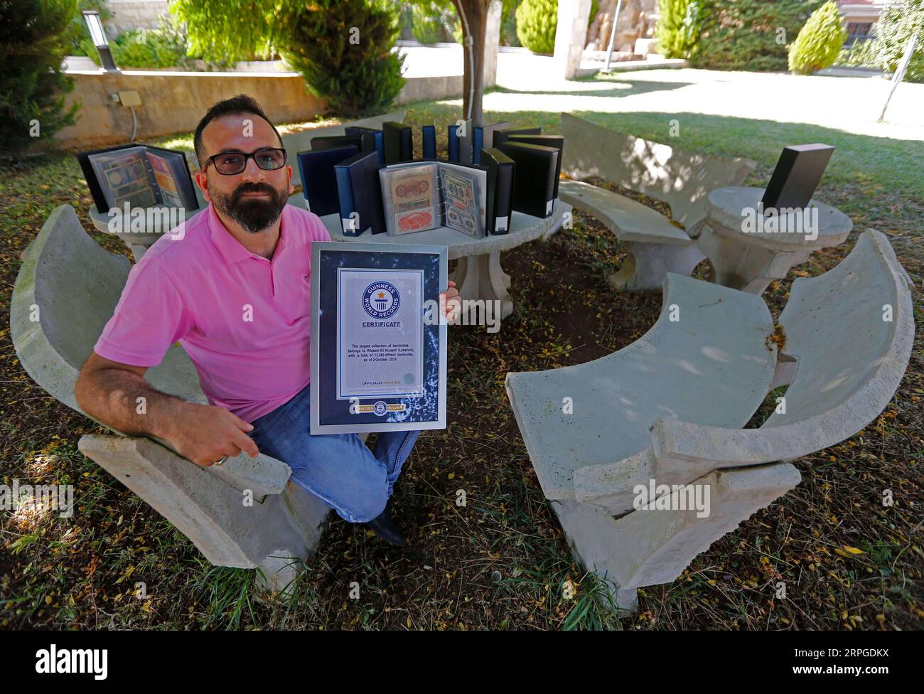 191012 -- CHAKRA LEBANON, Oct. 12, 2019 Xinhua -- Wissam Ali Youssef ...