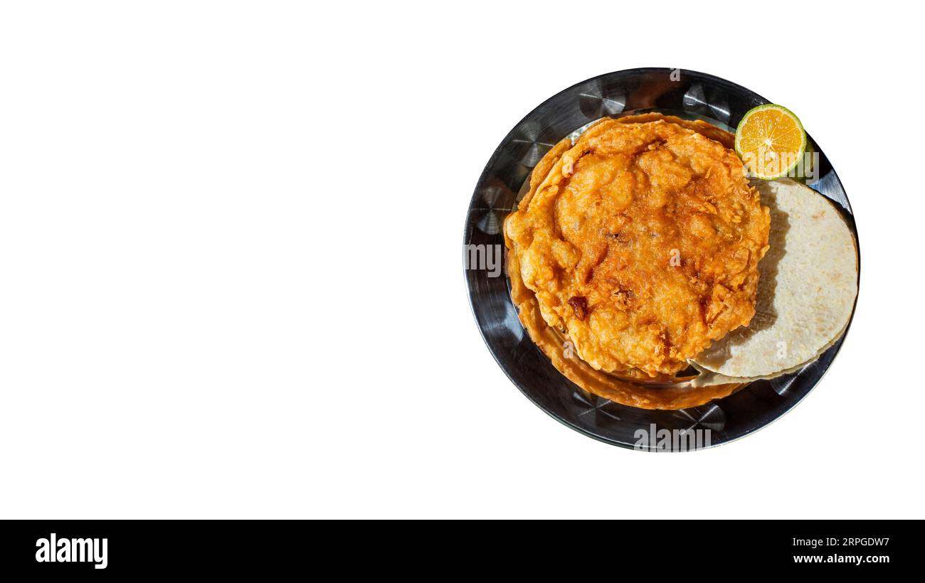 Breaded dried fish fillet - Traditional colombian food Stock Photo - Alamy