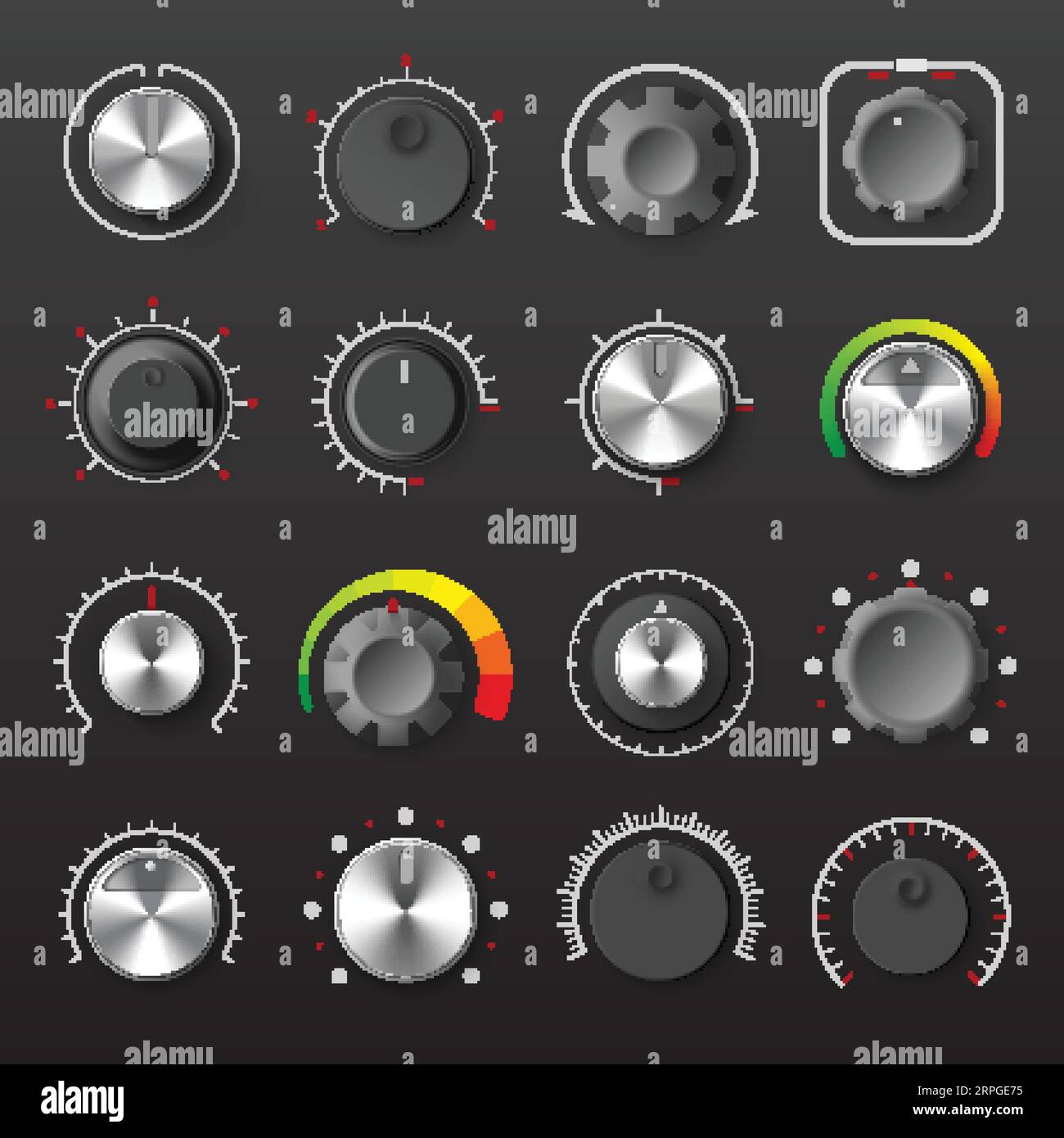 Round radio dial Stock Vector Images - Alamy