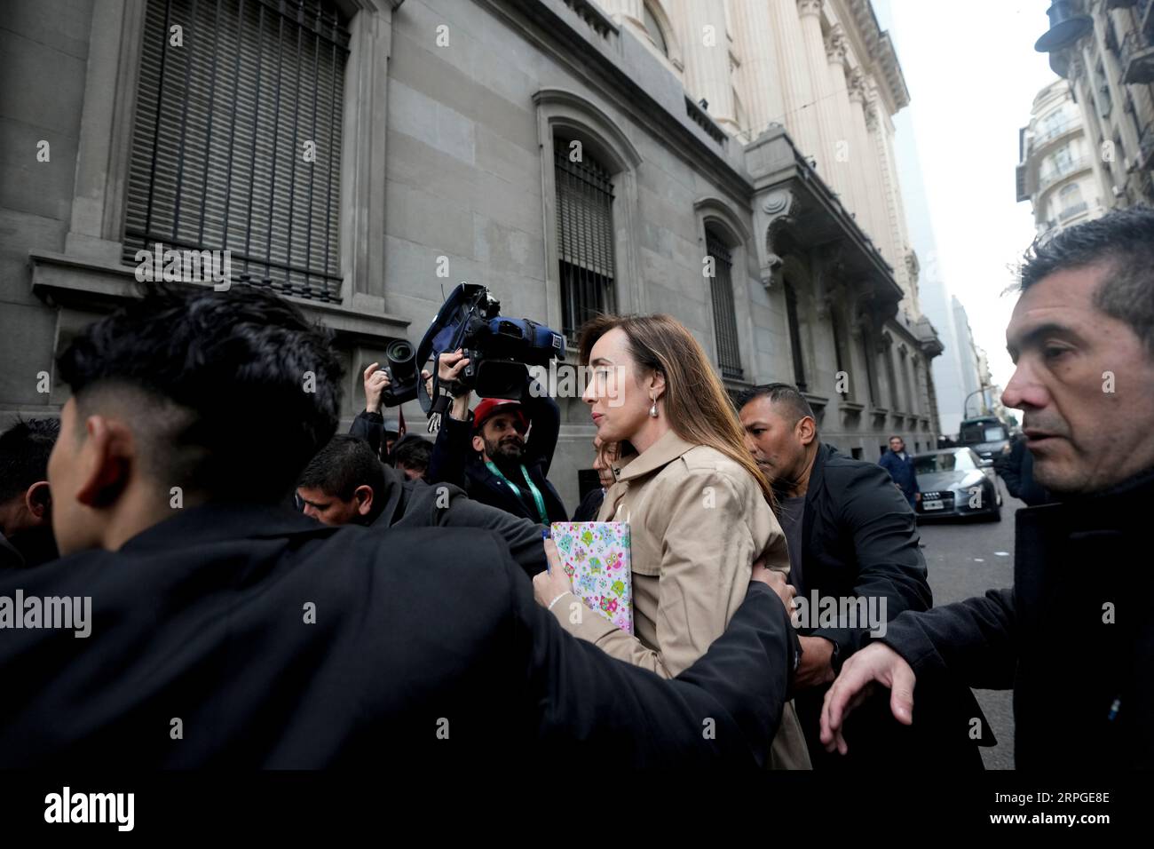 Victoria Villarruel, the running mate of Freedom Advances party ...