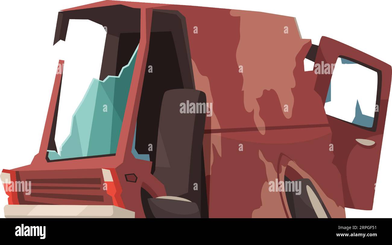 Car demolished Stock Vector Images - Alamy