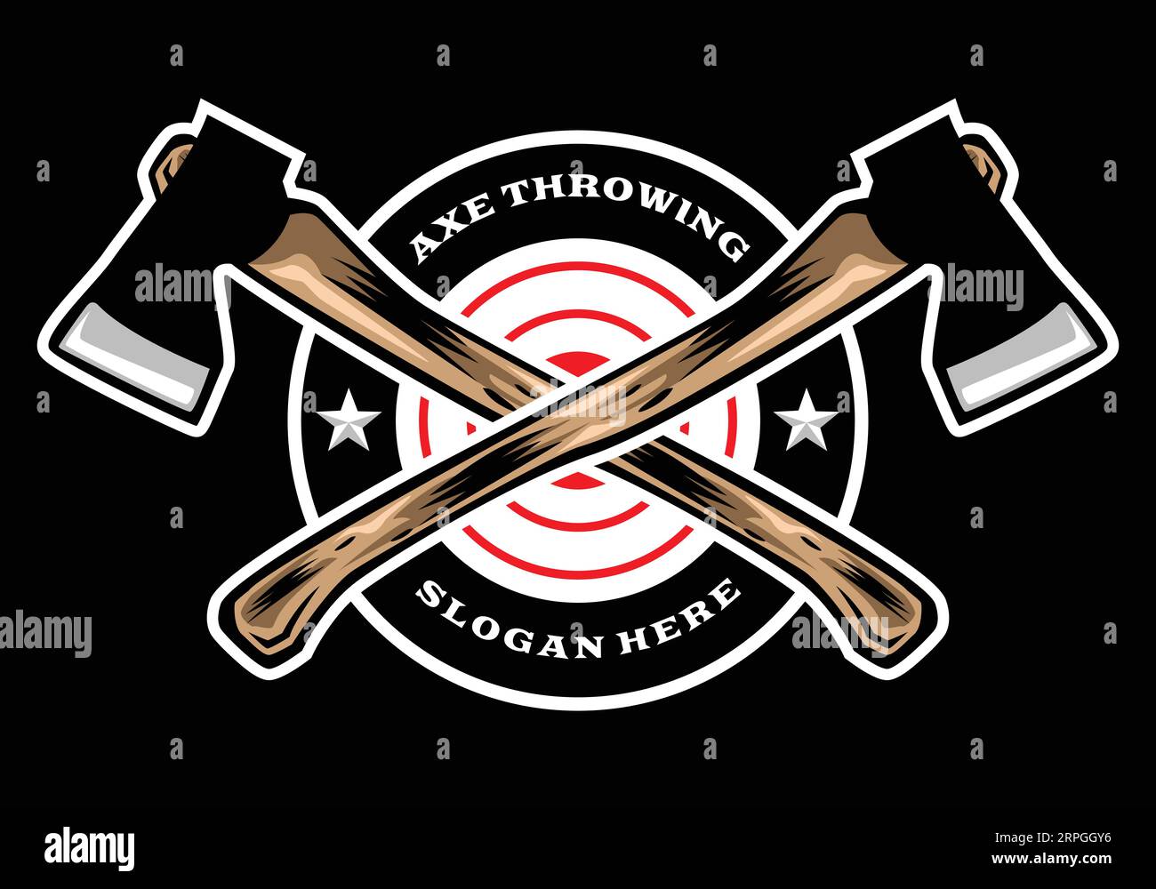 Axe circle logo hi-res stock photography and images - Alamy