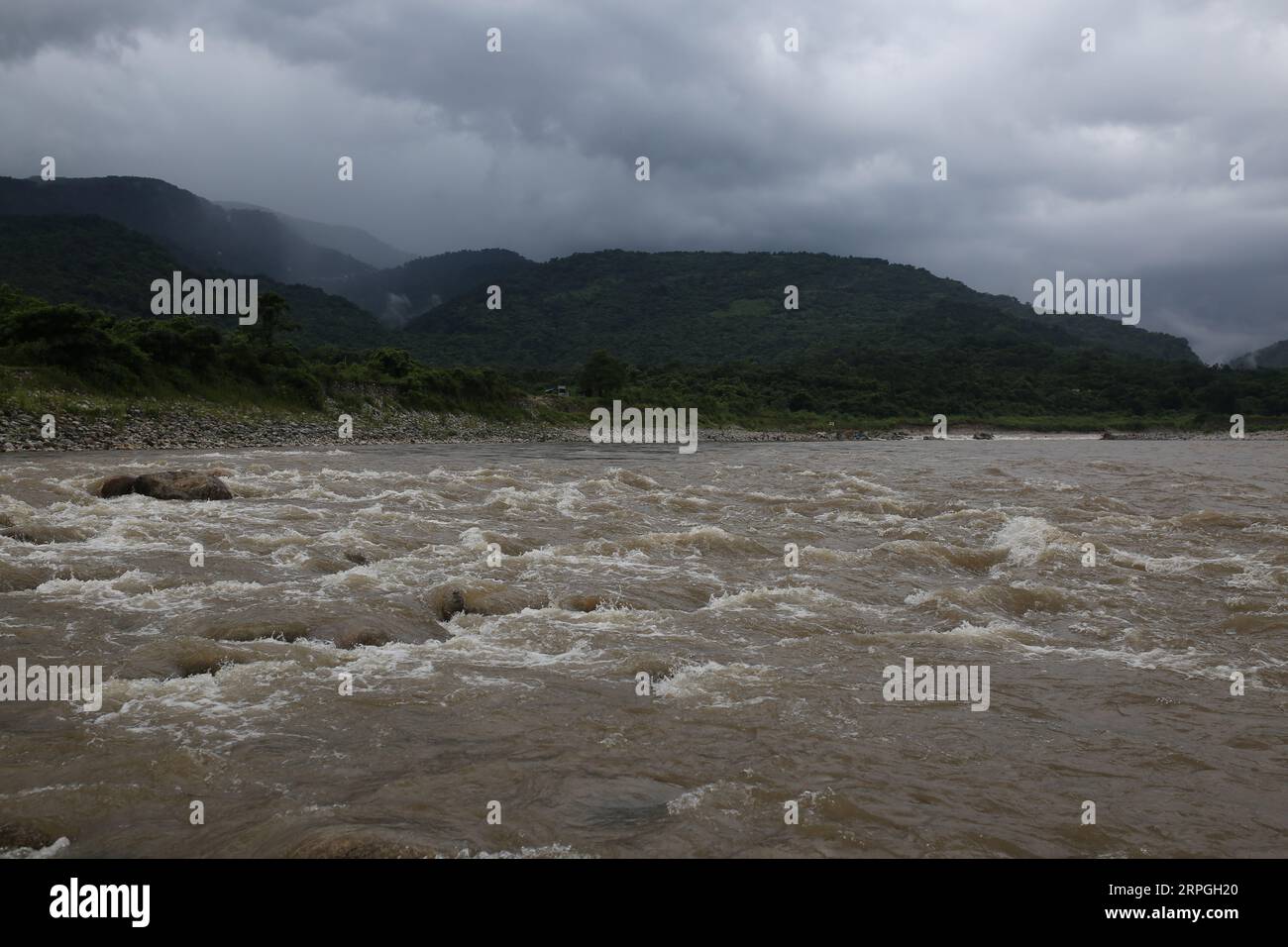 water flow through mountain river in Bangladesh Stock Photo - Alamy