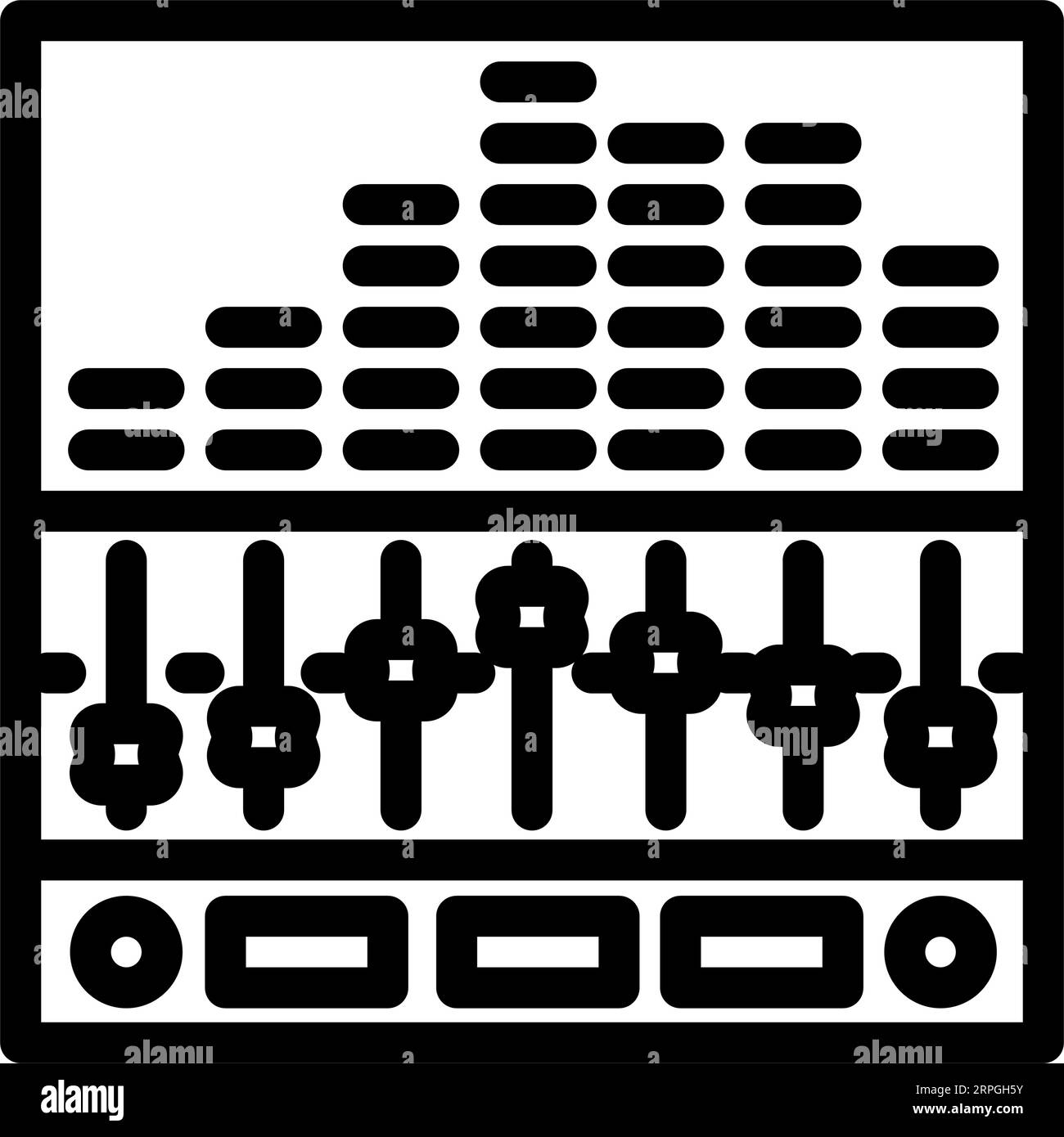 Groovy rainbow music line Black and White Stock Photos & Images - Alamy