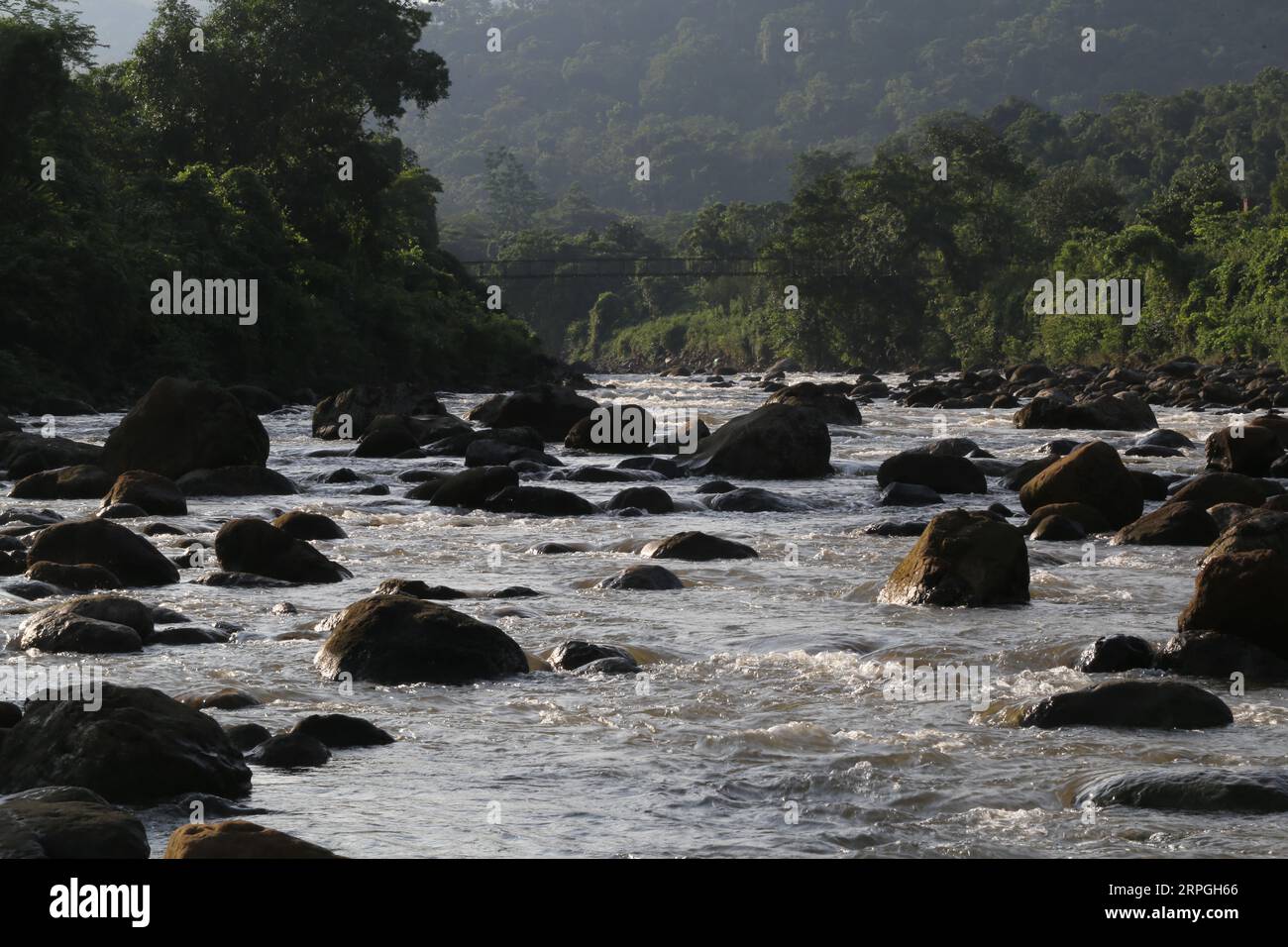 water flow through mountain river in Bangladesh Stock Photo - Alamy