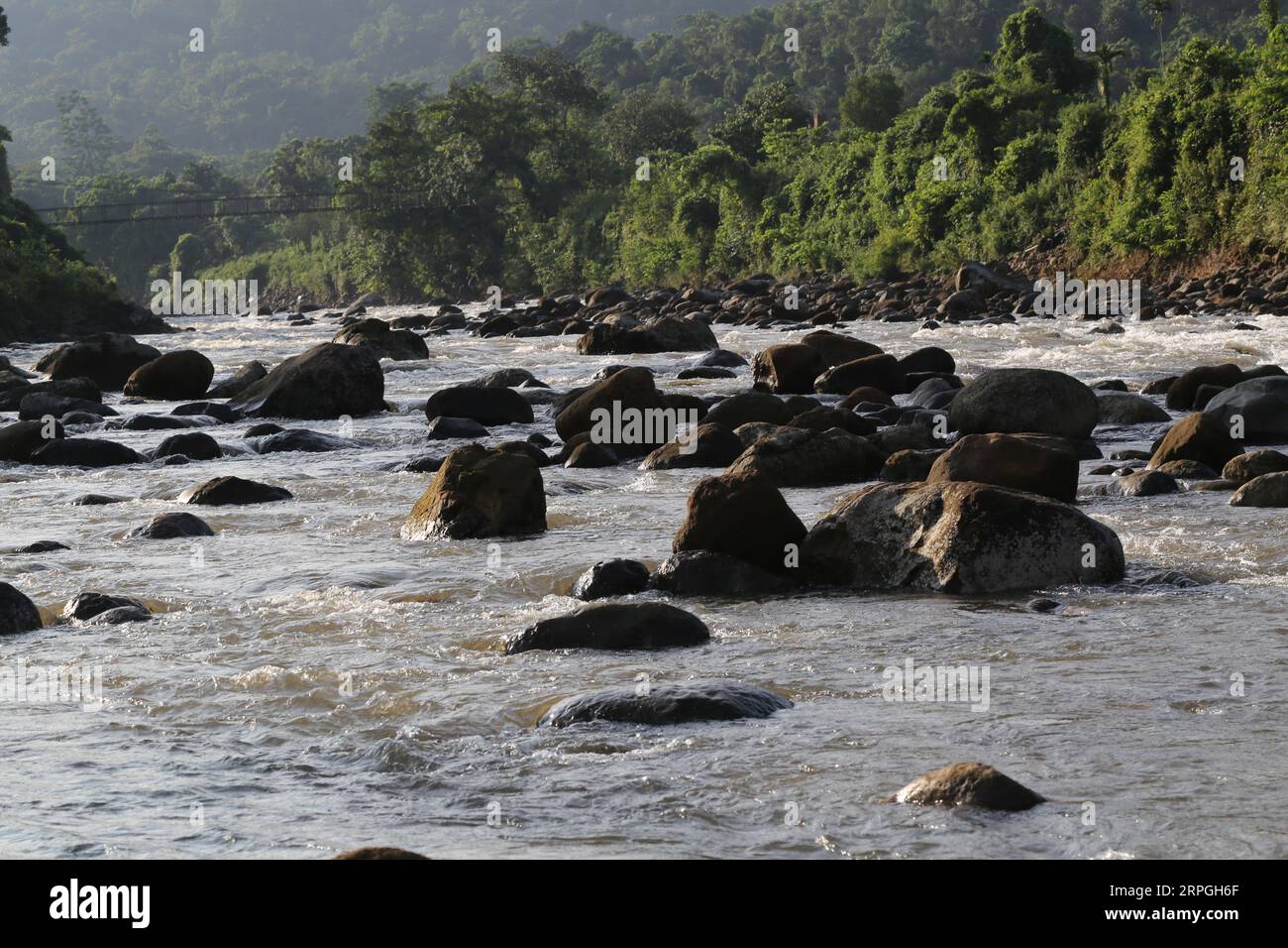 water flow through mountain river in Bangladesh Stock Photo - Alamy