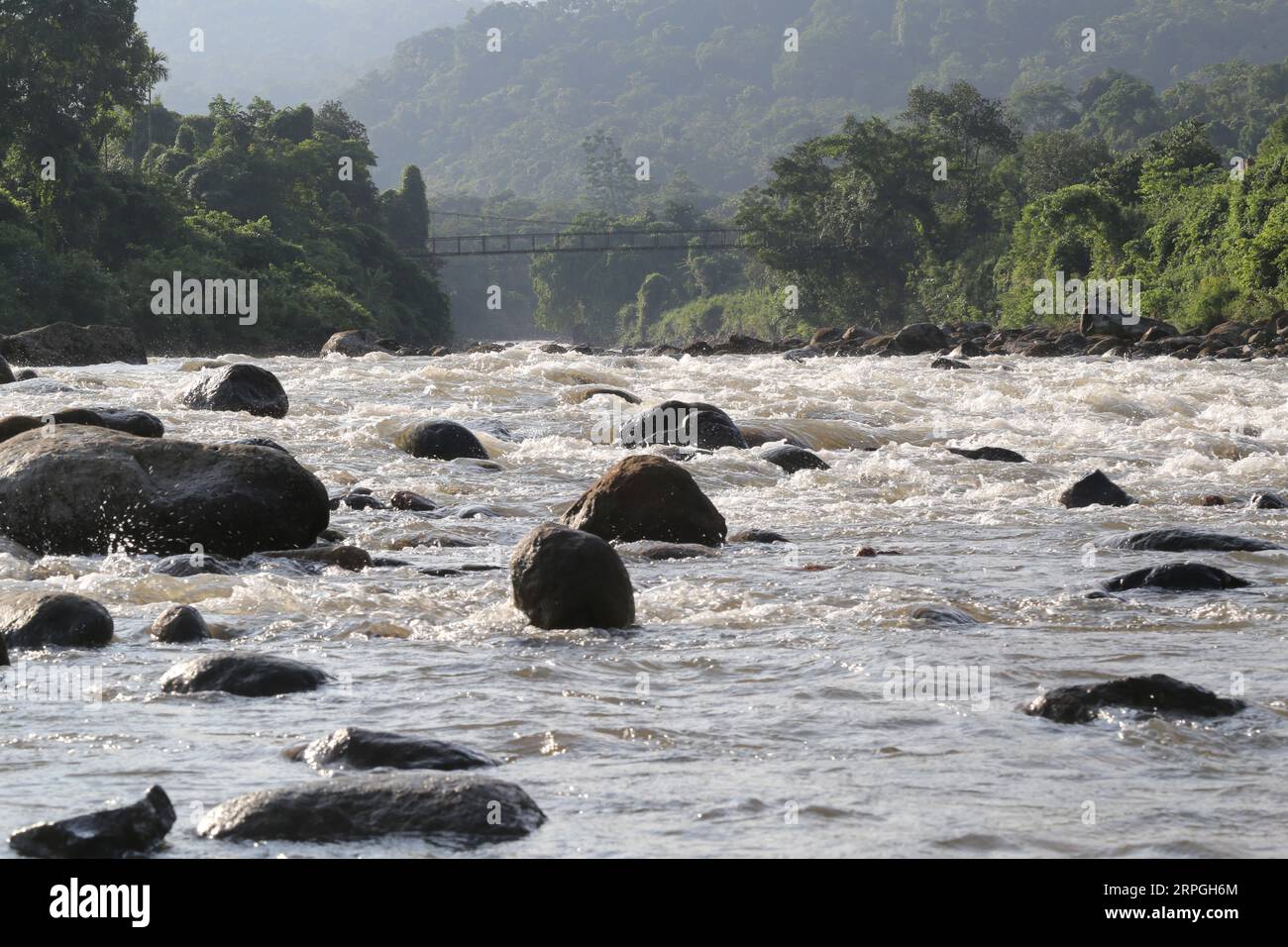 water flow through mountain river in Bangladesh Stock Photo - Alamy