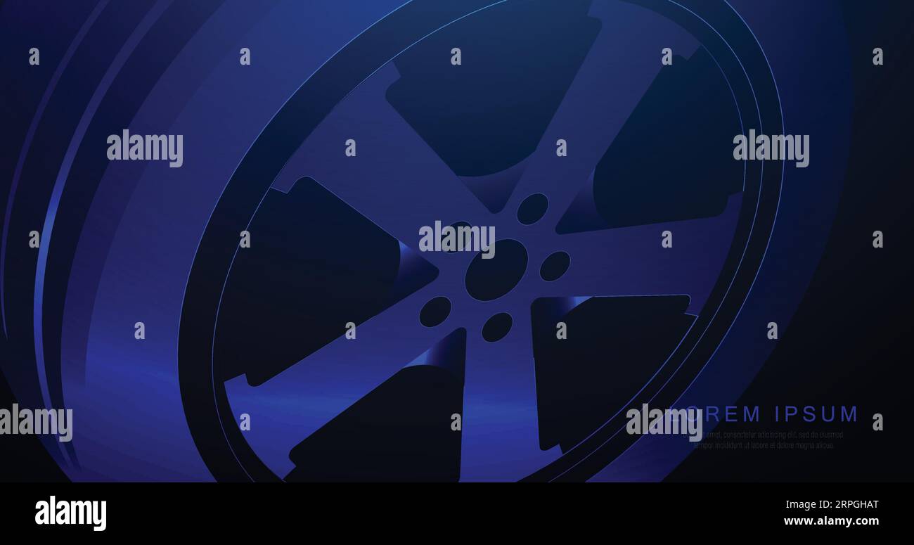 Mag car wheel background abstract blue Royalty Free Vector Stock Vector ...