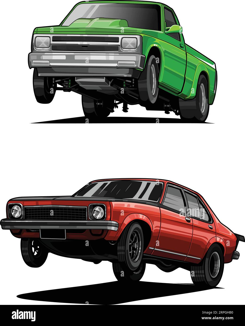 Car wheelie Royalty Free Vector Image Stock Vector Image & Art - Alamy