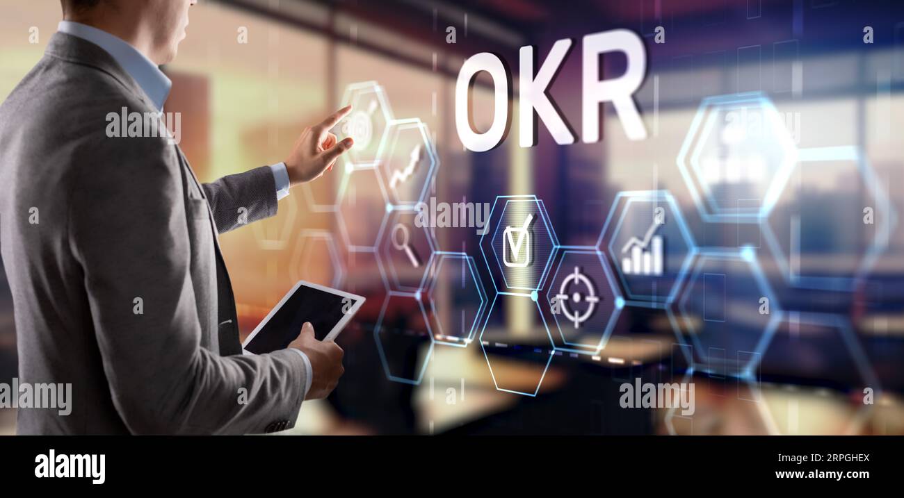 Objectives and Key Results OKR. Methods for project management Stock ...
